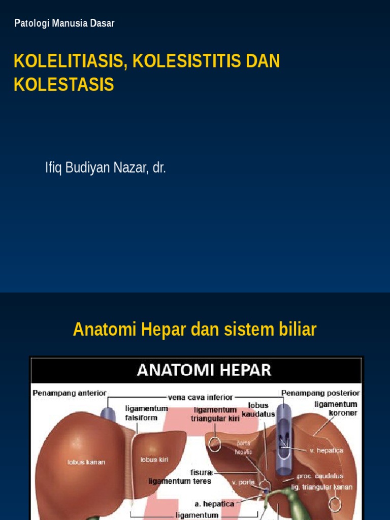 Kolelitiasis Kolestasis Kolesistitis | PDF