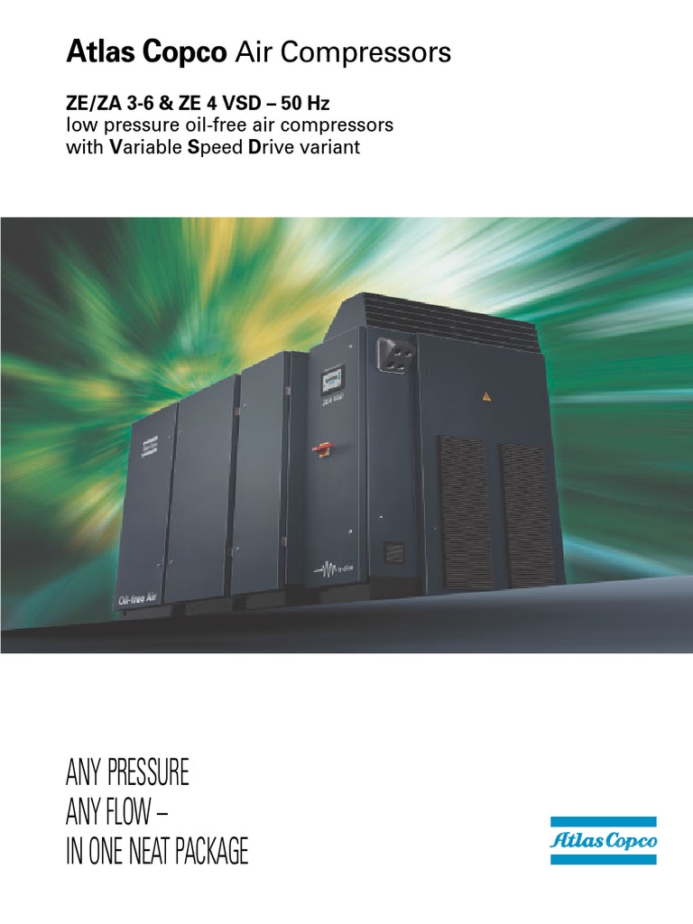 ZE-ZA Compressor Brochure | PDF | Gas Compressor | Valve