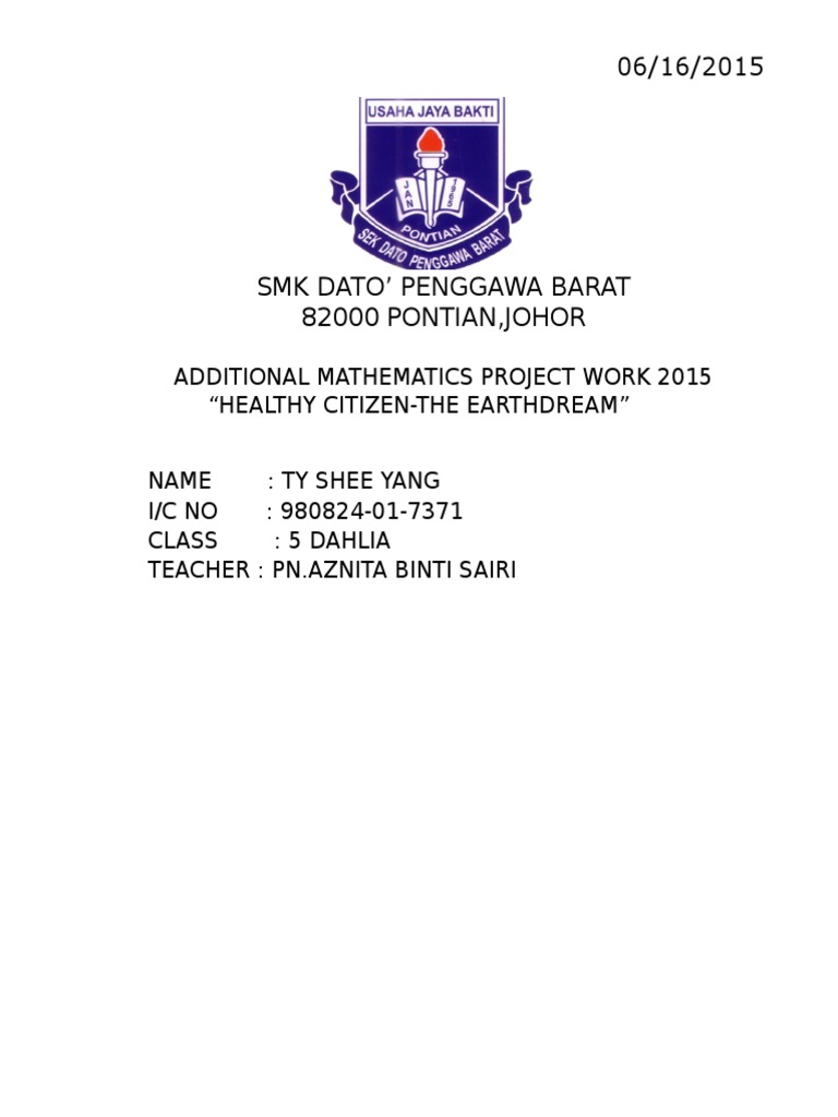 F5 Add Math Folio (Normal Distribution) | PDF | Probability ...