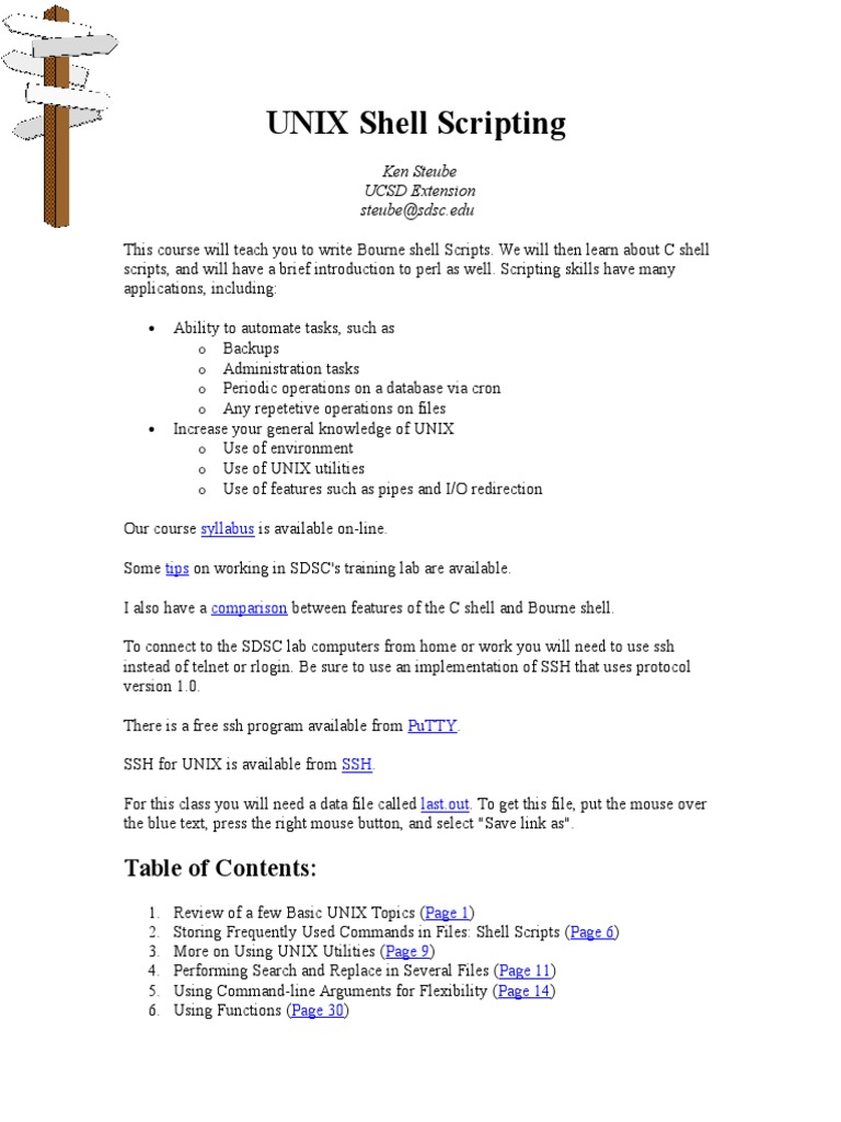 UNIX Shell Scripting | PDF | Command Line Interface | Filename