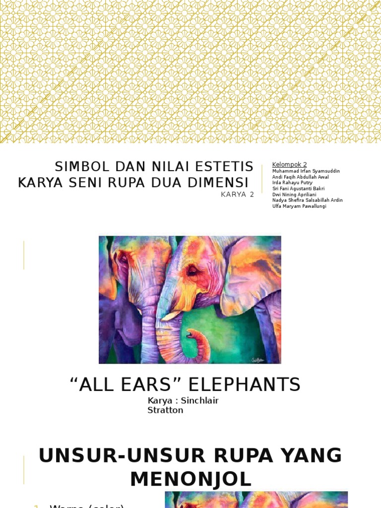 Simbol Dan Nilai Estetis Karya Seni Rupa Dua Dimensi | PDF