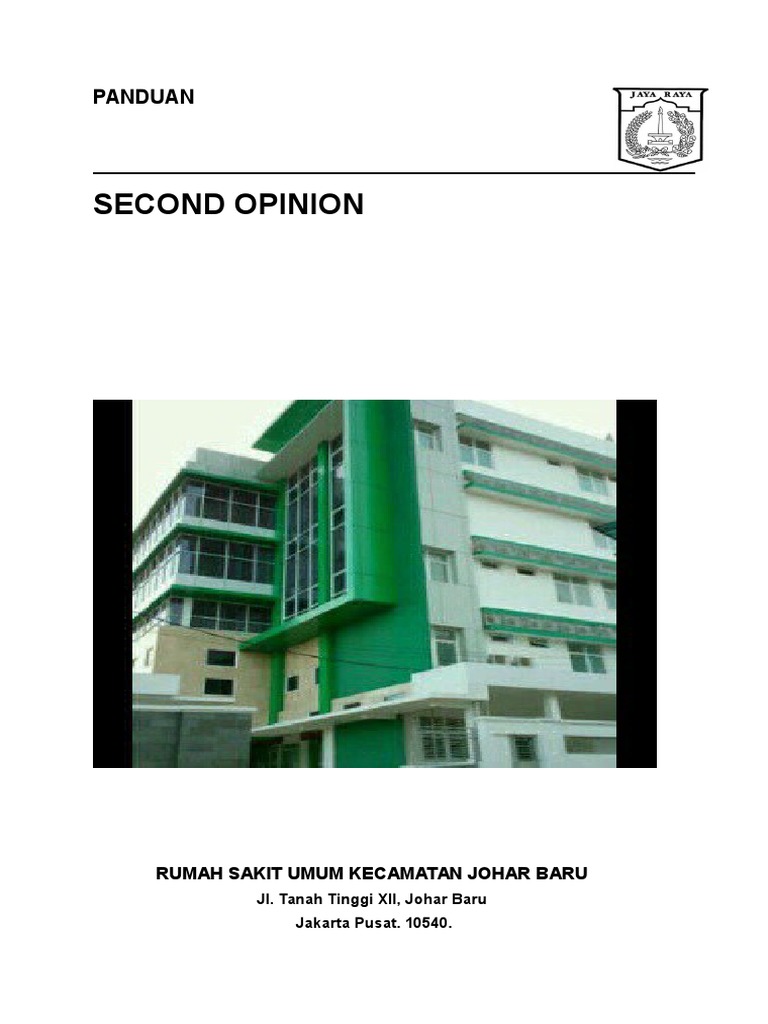 Panduan Pelayanan Second Opinion | PDF