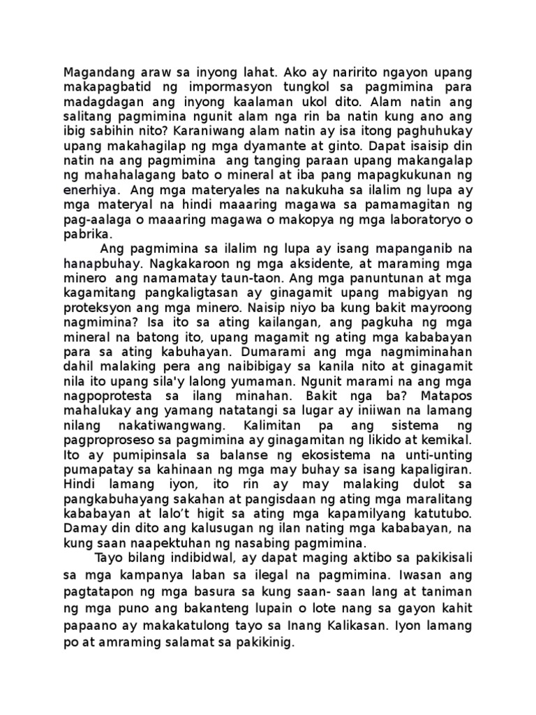 Pagmimina | PDF