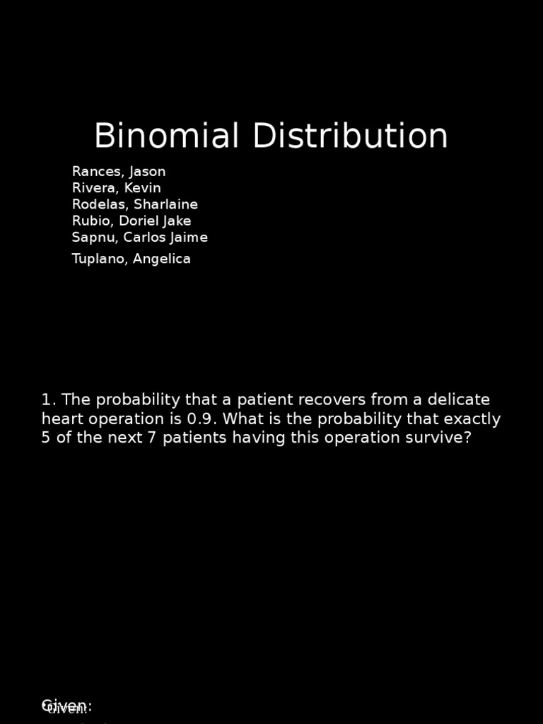 Binomial Distribution | PDF | Statistical Analysis | Teaching Mathematics