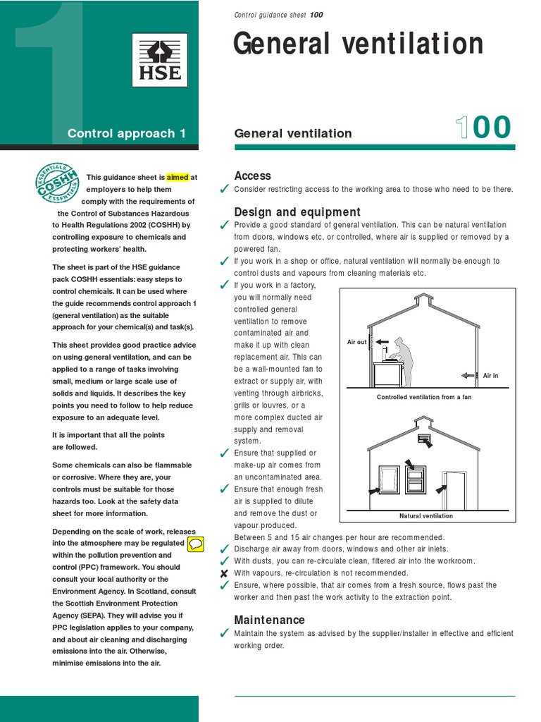 G100 General Ventilation | PDF | Ventilation (Architecture ...