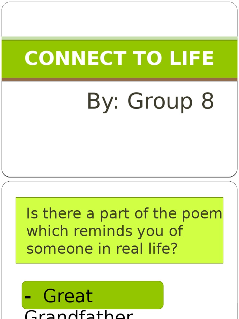 Connect To Life: By: Group 8 | PDF