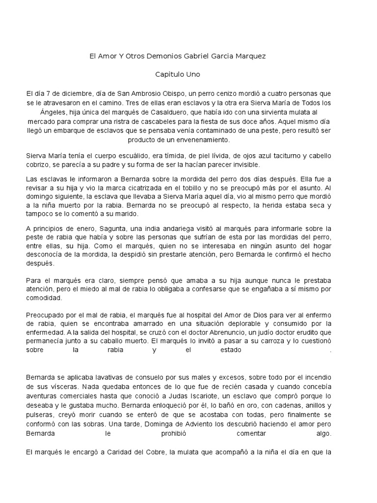 Sierva María y el amor demoníaco | PDF | María, madre de Jesús | Demonios