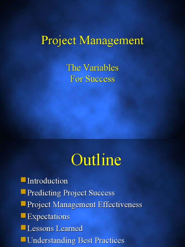 9 Variables For Success | Download Free PDF | Project Management ...