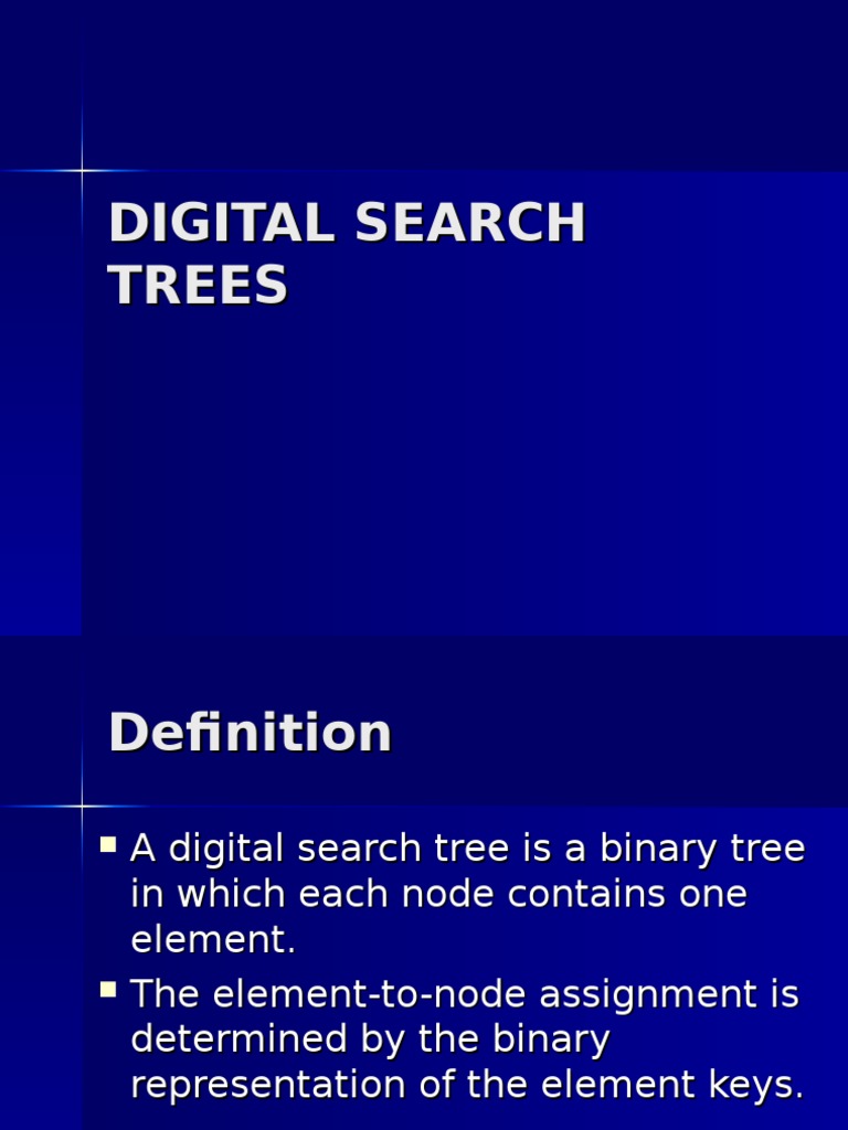 Digital Search Tree | PDF