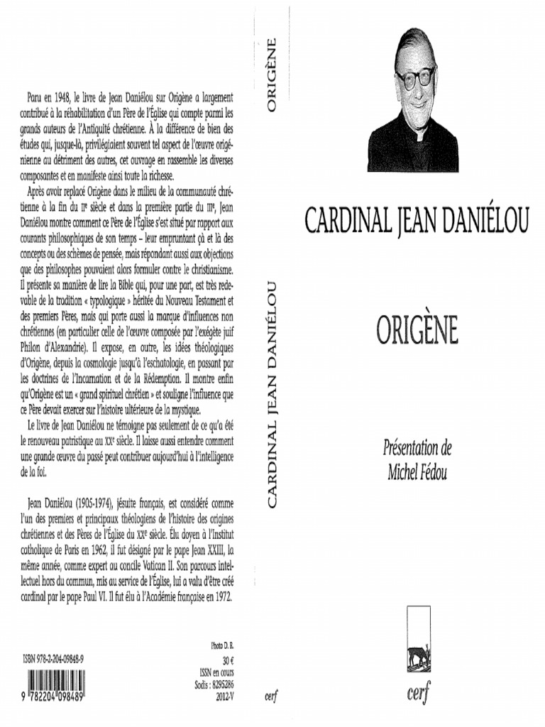 Origène - Cardinal Jean Danièlou | PDF