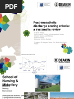 Pediatric PACU Discharge Guide | PDF | Anesthesia | Surgery