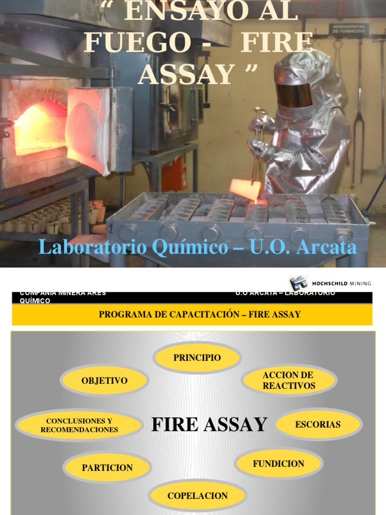 Presentacion Fire Assay | PDF | Dirigir | Oro