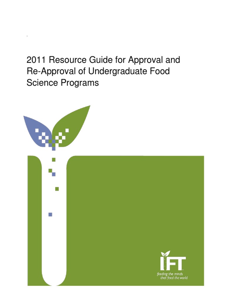 IFT Approval Guide for Food Science Programs | PDF | Educational ...