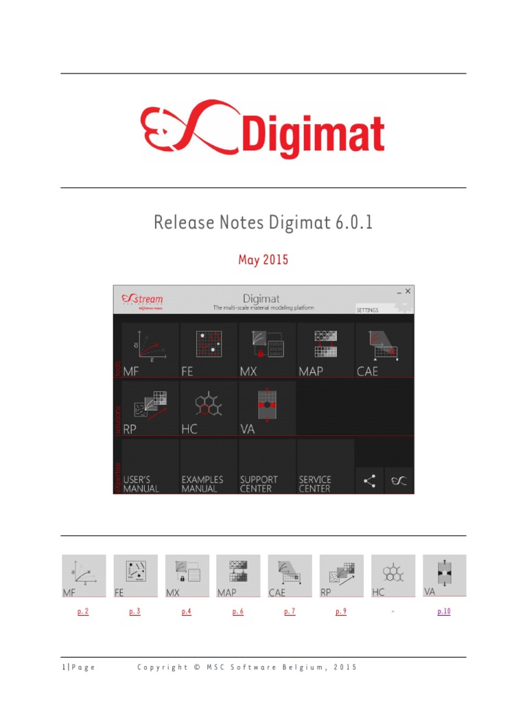 Digimat 601 Releasenotes | PDF | Finite Element Method | Shell (Computing)
