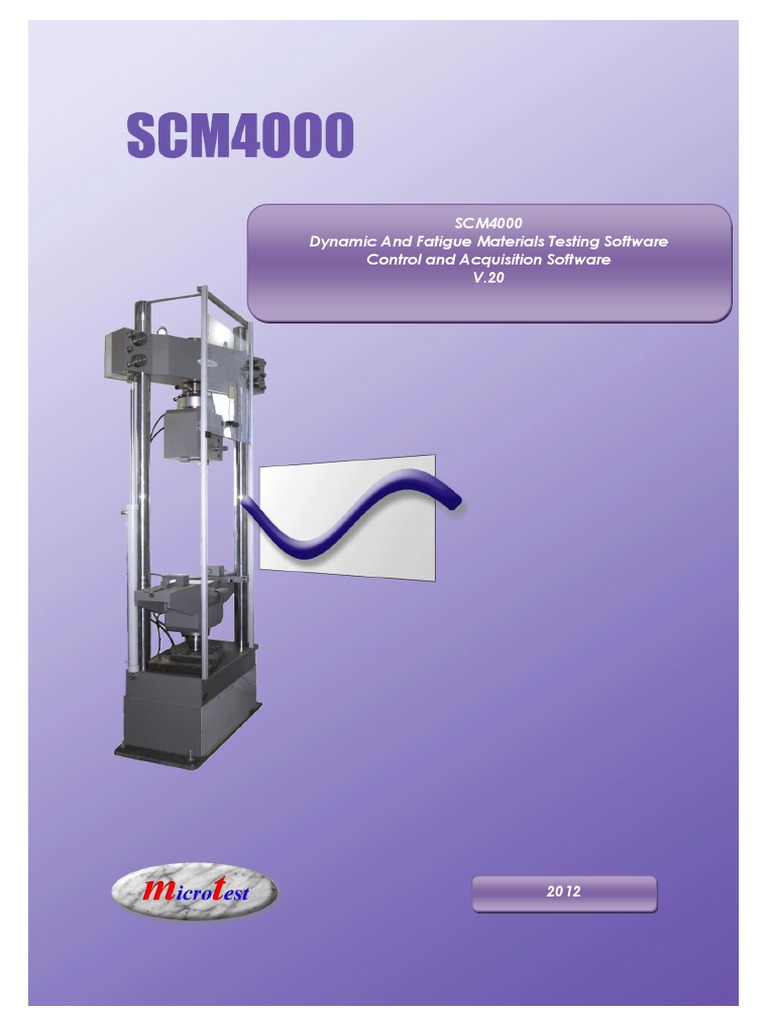 SCM4000 Descripcion Ingles | PDF | Fracture | Fatigue (Material)