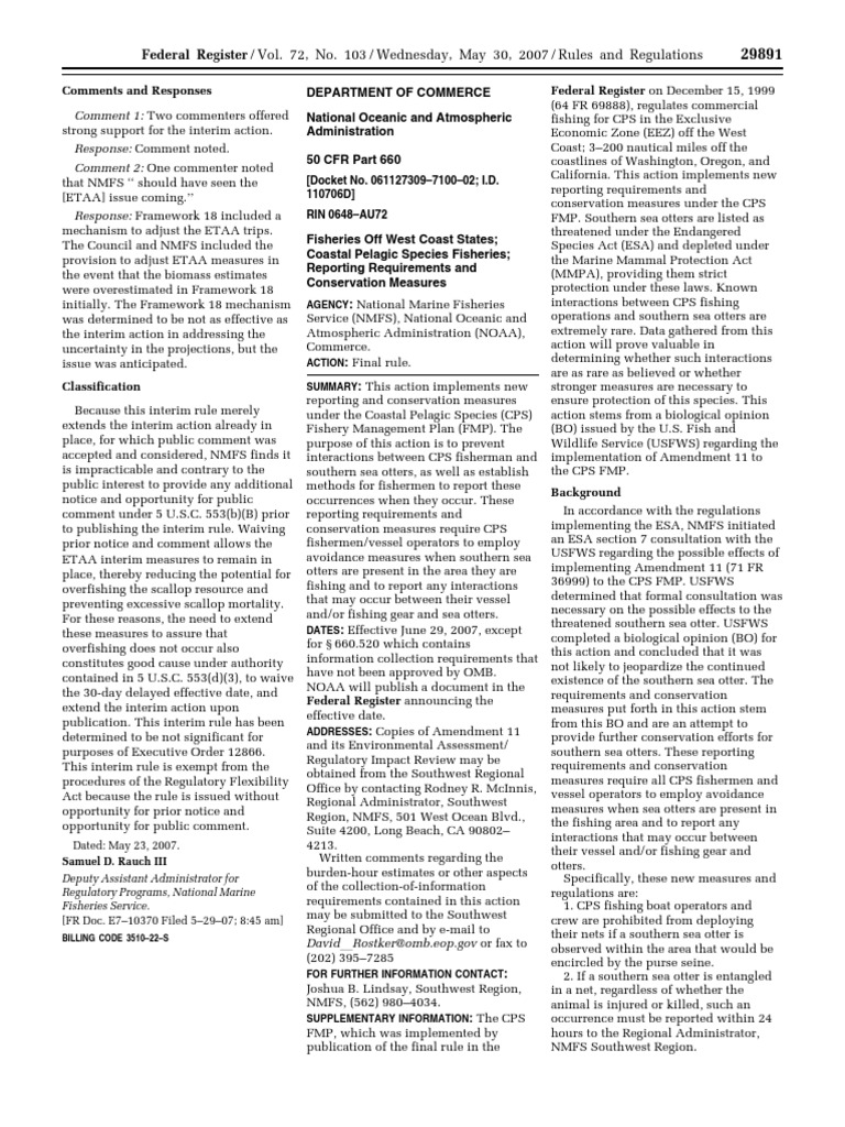 Rule: Fishery Conservation and Management: Alaska Fisheries of ...