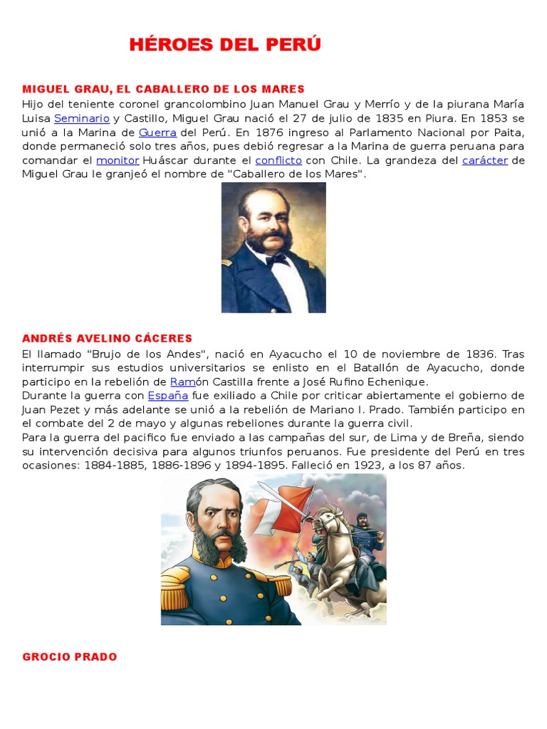 Heroes Peruanos | PDF | Militar | América del Sur