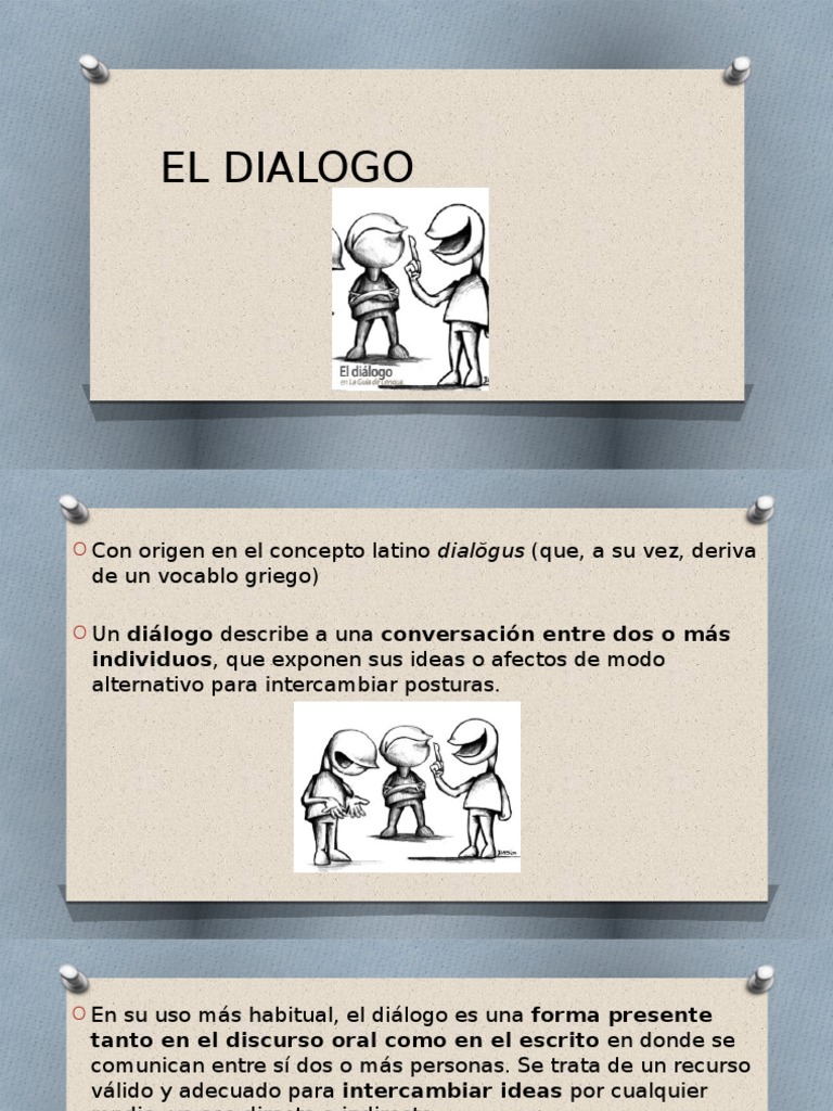 Tipos y Conceptos del Diálogo | PDF | Diálogo | Conversacion