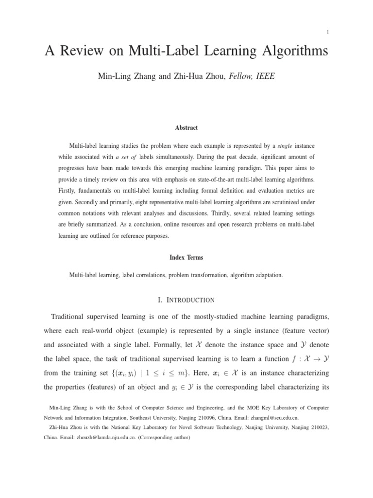 Multilabel Things | PDF | Statistical Classification | Machine Learning