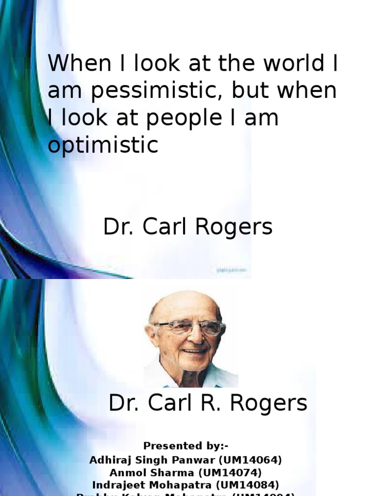 Carl Rogers Ver 1 | PDF | Psychotherapy | Self Esteem