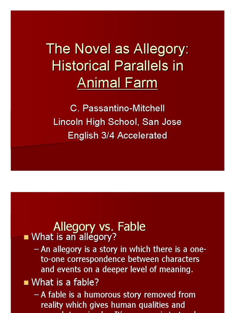 Animal Farm Parallels With Russ Rev | PDF