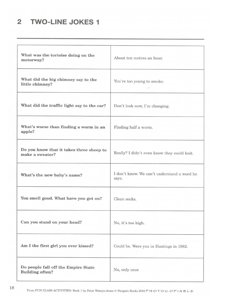 Fun English Class Activities 1 | PDF