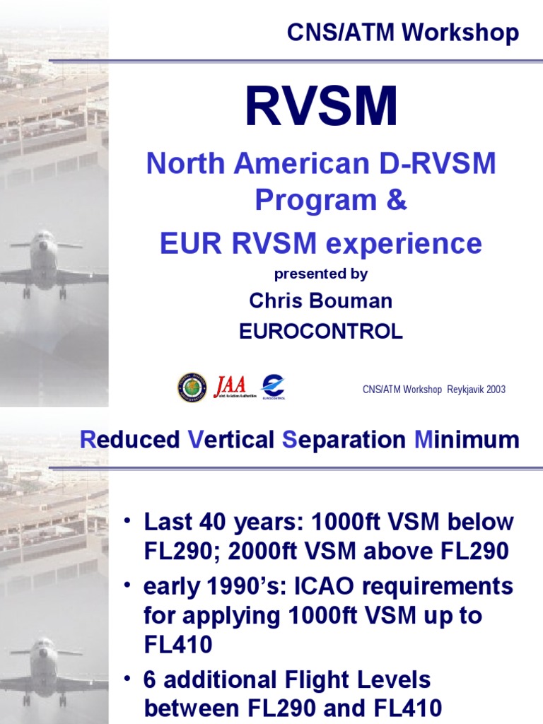 RVSM (US and Europe) | PDF | Air Traffic Control | Aviation