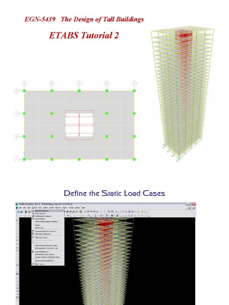ETABS Tutorial 2 | PDF