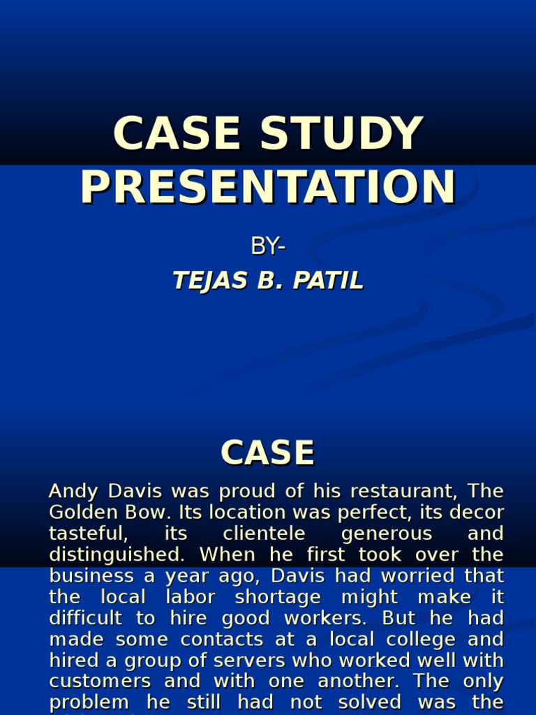 Presentation On Case Study Goal Setting by Tejas | PDF | Goal Setting ...