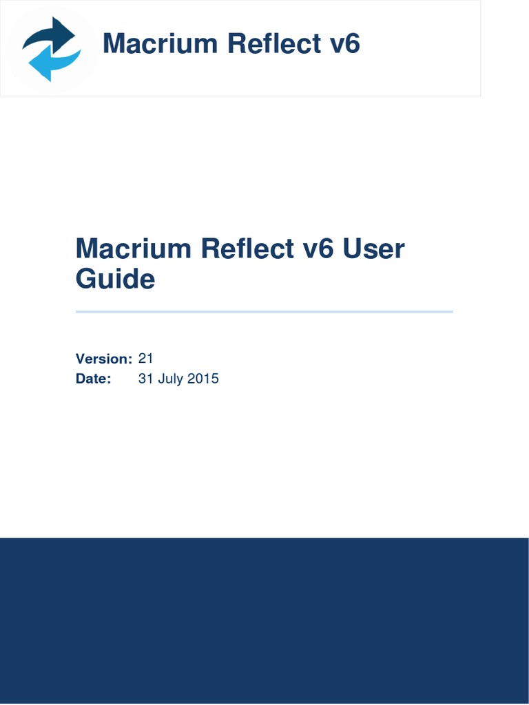 Macrium Reflect v6 User Guide | PDF | Solid State Drive | Computer File