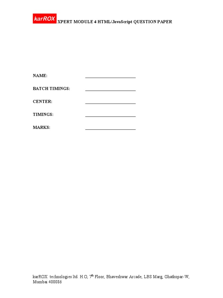 HTML and Java Script | PDF | Html | Html Element
