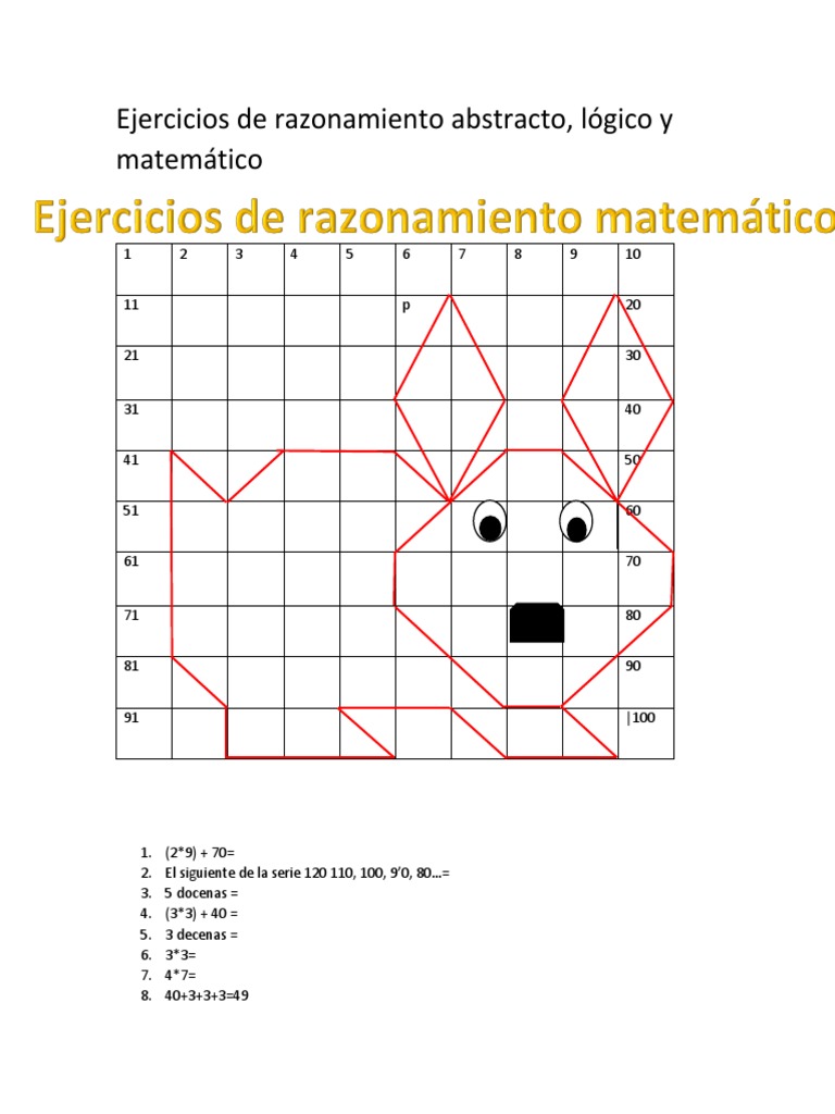 Ejercicios de Razonamiento Abstracto | Matemáticas | Ajedrez