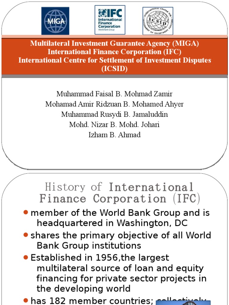 Present Cik Jaafar | PDF | Multilateral Investment Guarantee Agency | International Finance ...