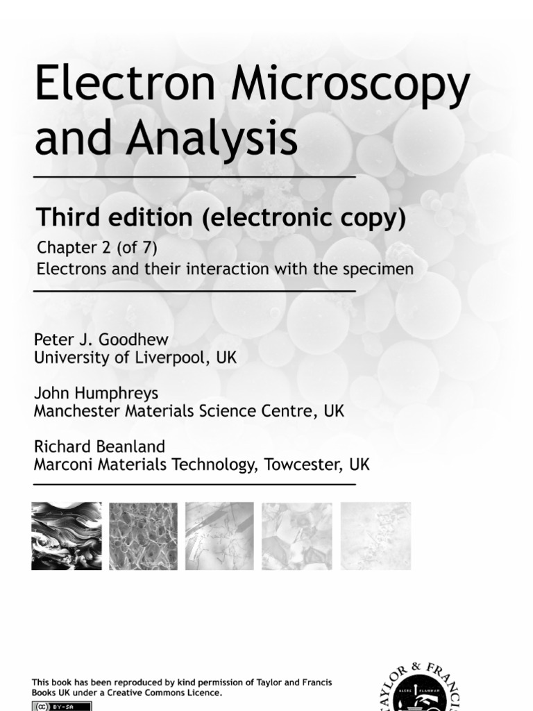 Electrons and Their Interaction With The Specimen | PDF | Microscope ...