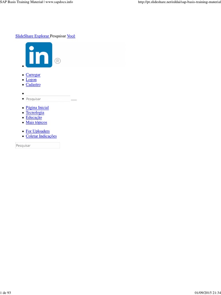 SAP Basis Training Material - WWW - Sapdocs | PDF | Database ...