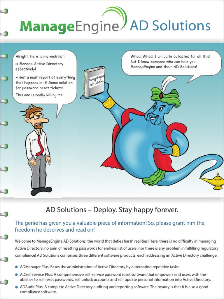 Ad Solutions Brochure | PDF | Active Directory | Password