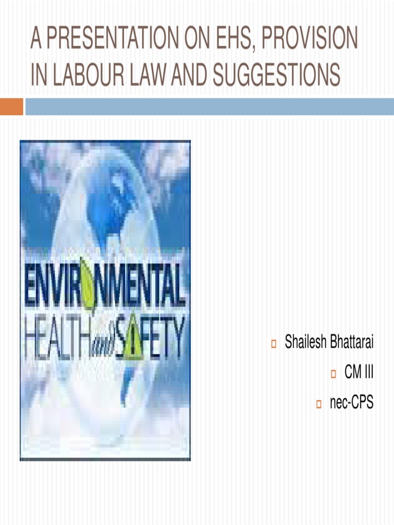 EHS Presentation | PDF | Air Pollution | Personal Protective Equipment