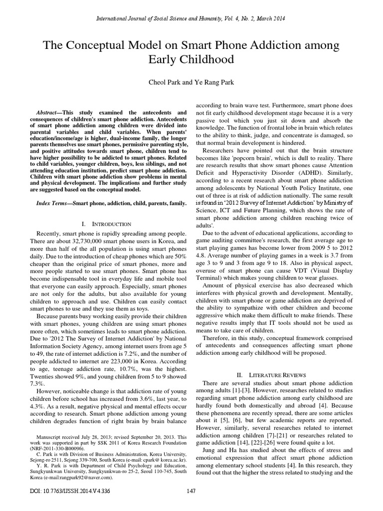 Children's Smartphone Addiction Study | PDF | Sibling | Adoption