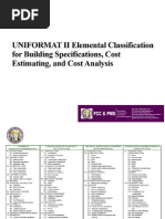 UNIFORMAT II | Specification (Technical Standard) | Architect