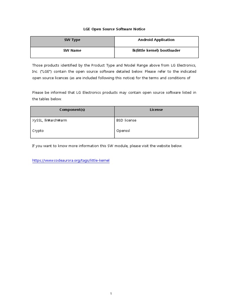 Android Bootloader LK (Little Kernel) NOTICE | PDF | Source Code | Copyright