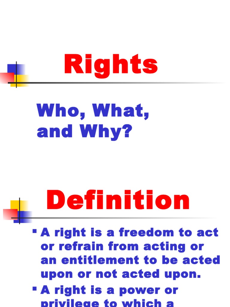 Rights and Freedoms Explained: Who, What, Why and How | PDF | Natural ...