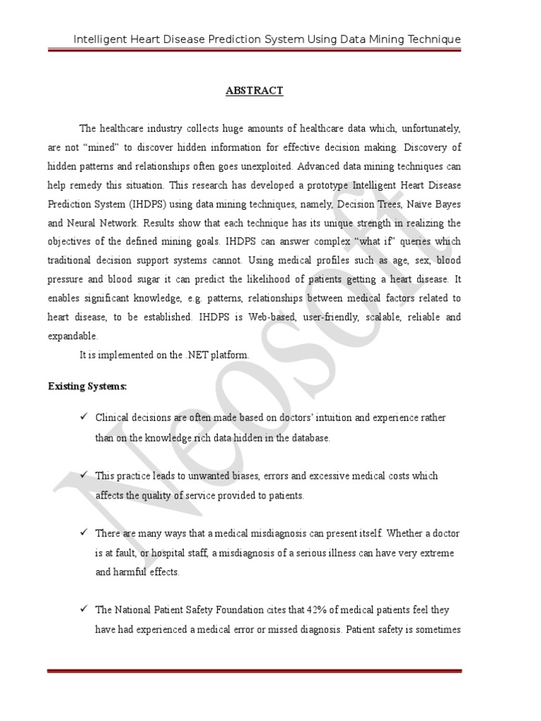 Intelligent Heart Disease Prediction System Using Data Mining Technique Pdf Ajax
