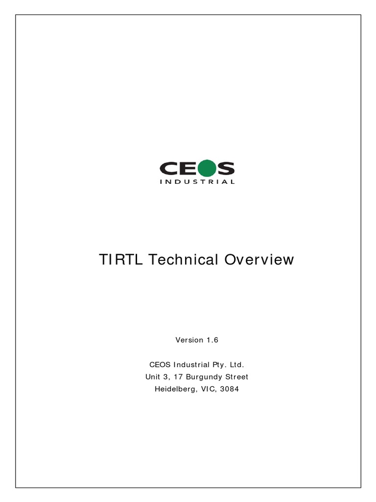 Tirtl Technical Overview800 | PDF | Electrical Connector | Electrical ...