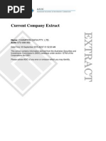 ASIC Company Extract Sample | PDF