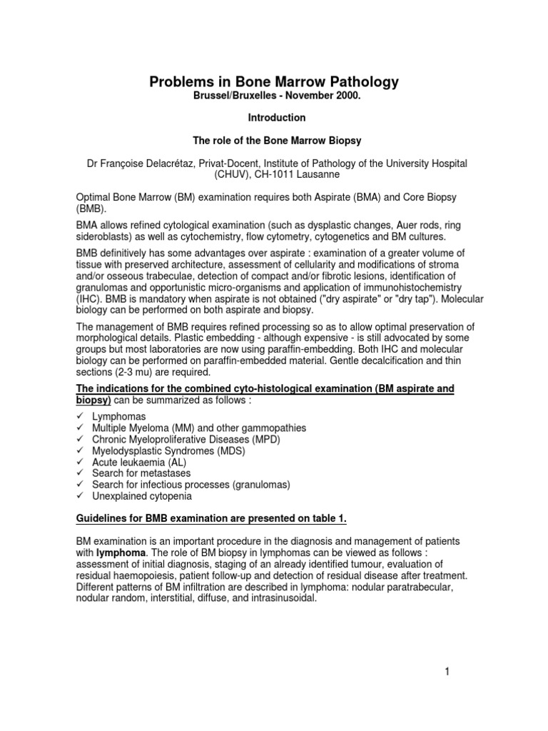 Problems in Bone Marrow Pathology | PDF | Lymphoma | B Cell