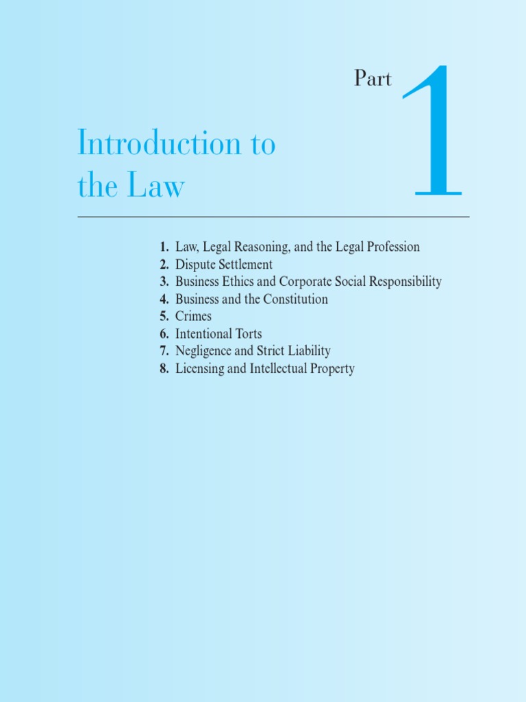 Intro To Law | PDF