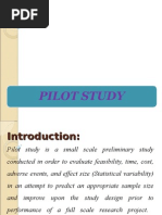 Pilot Study | PDF | Hypothesis | Qualitative Research