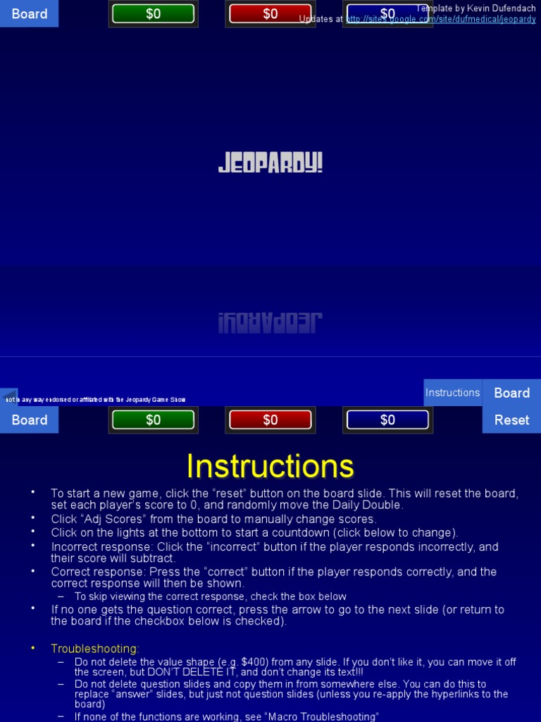 Social Studies Geographyjeopardy Template | PDF | Longitude | Latitude