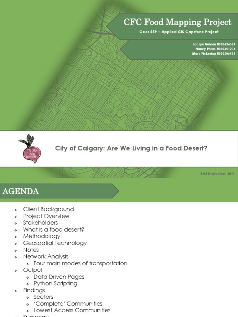 CFC Food Mapping Project: City of Calgary: Are We Living in A Food ...