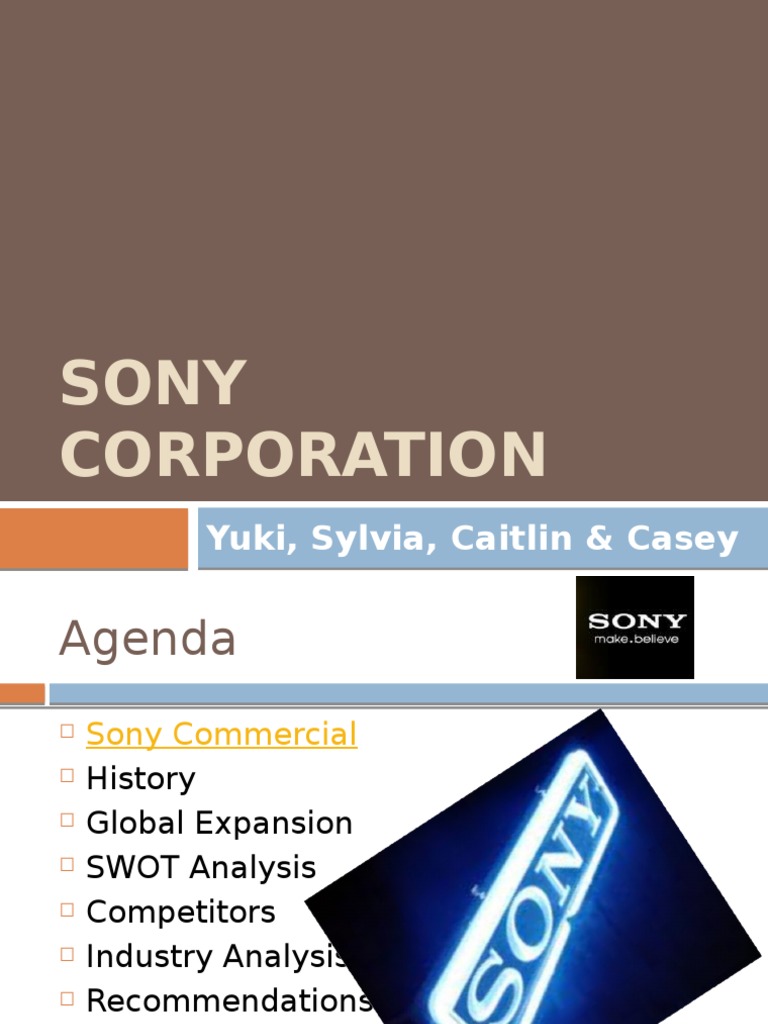 Sony Corporation Report: History, SWOT, Competitors & Industry Analysis ...